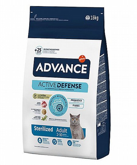 אדוונס סטרילייזד הודו 15 ק''ג לחתול